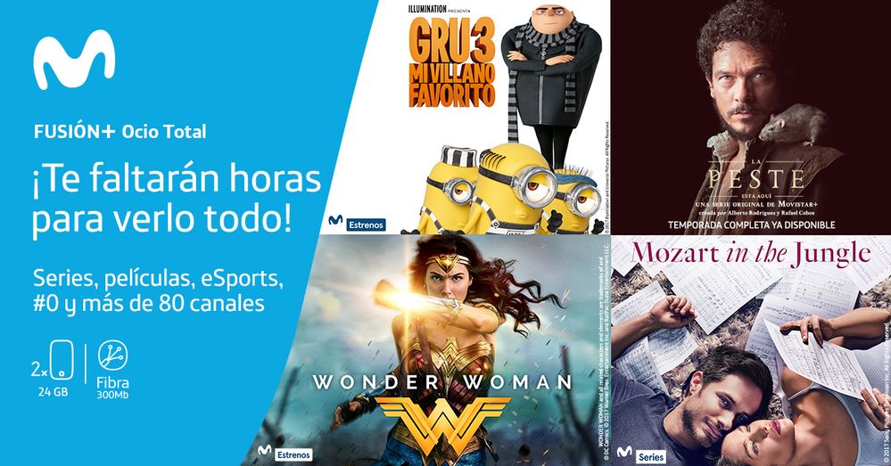 Movistar lanza el nuevo Fusión+ Ocio Total, con lo mejor del cine y las ...