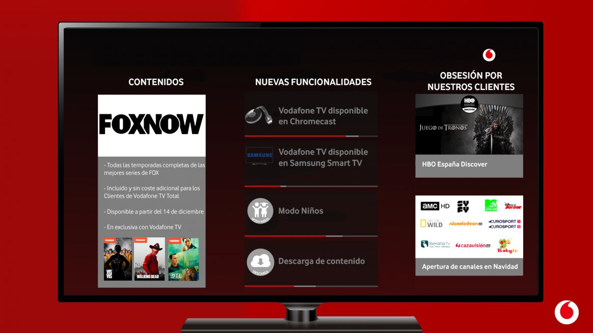 Estos son los canales que verás en la nueva oferta de Vodafone TV ...